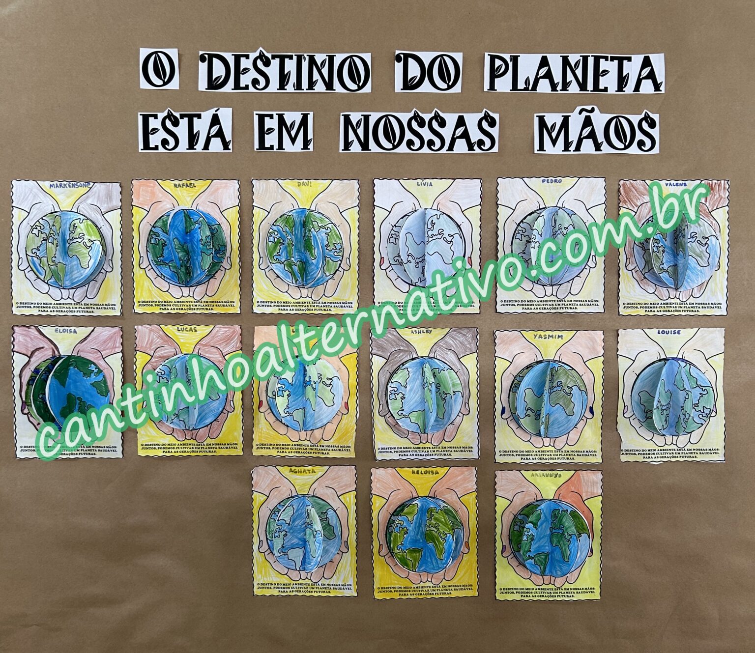 Combo Guardiões do Planeta Atividades Interativas Para Murais do Meio ...